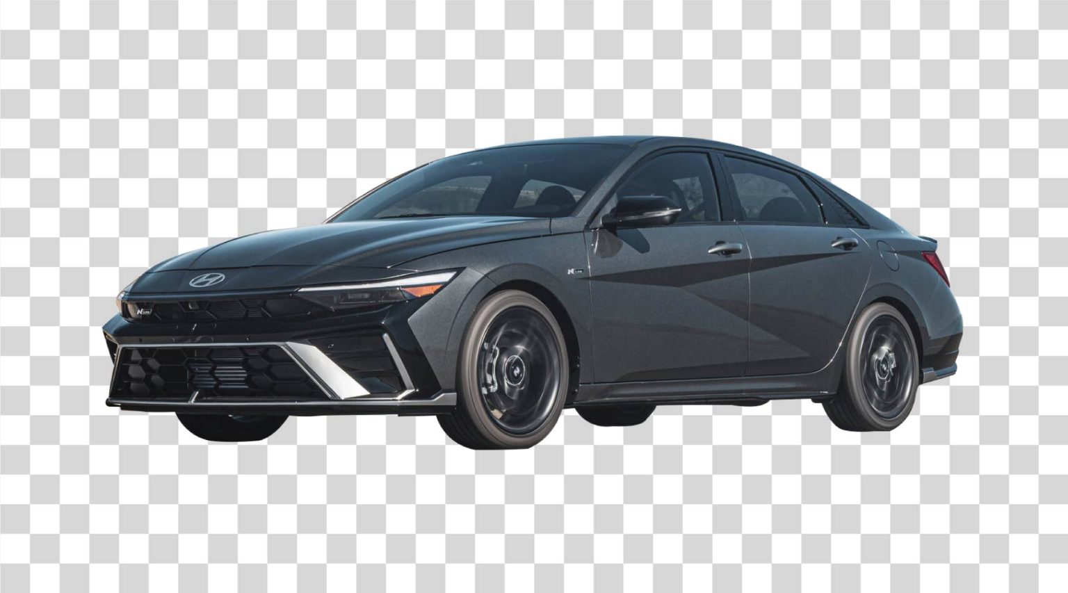 Hyundai Elantra, Compact Sedan Car, Modern Vehicle Model, Transparent ...
